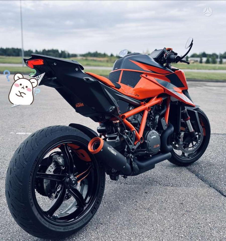 Oranžs KTM Super Duke 2021 Panevēža, ar dzinēja tilpumu 1.29 L un nobraukumu 29 tūkst. km par 11000 €, foto 4 vietnē AUTOMOTO.COM.LV