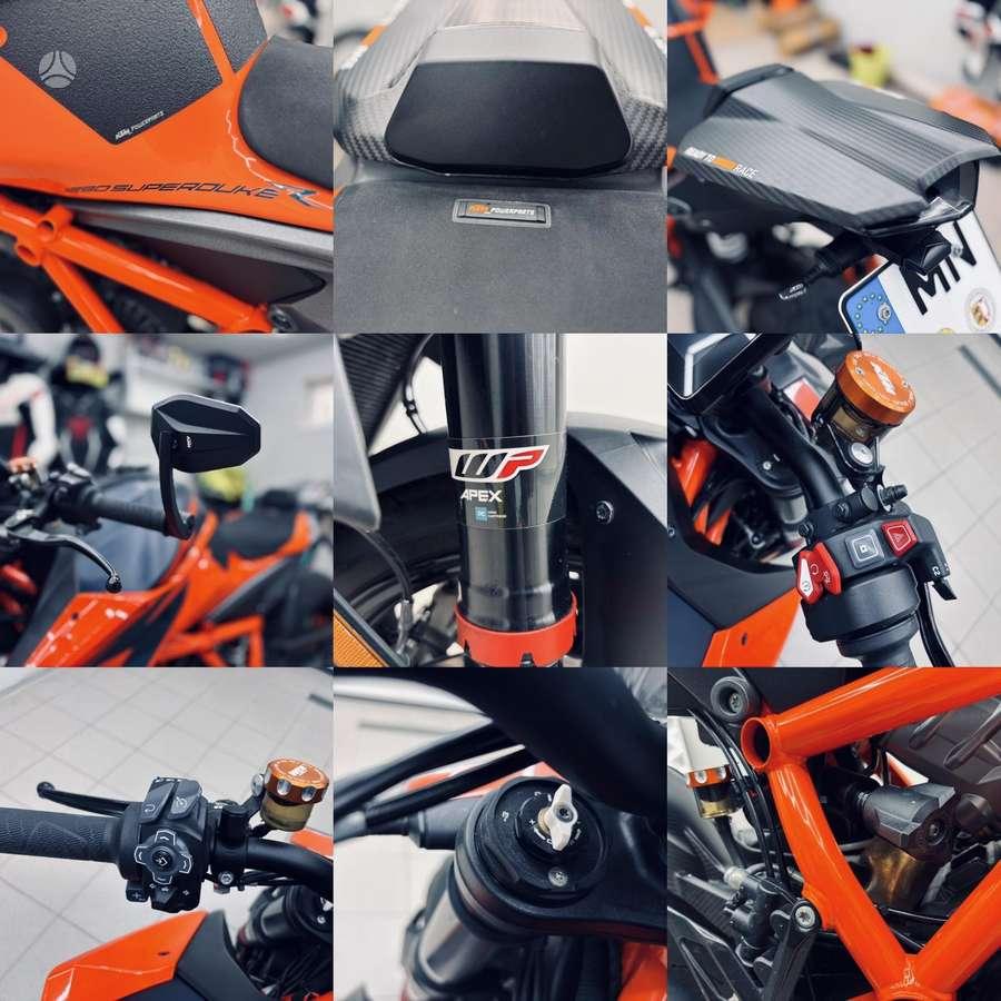 Oranžs KTM Super Duke 2021 Panevēža, ar dzinēja tilpumu 1.29 L un nobraukumu 29 tūkst. km par 11000 €, foto 10 vietnē AUTOMOTO.COM.LV