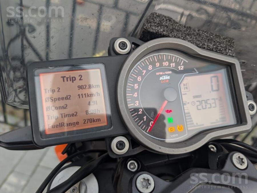 KTM Super Duke R 2016 in Riga, with an engine capacity of 1.30 L and mileage of 0 thousand km for 4800 €, photo 5 on AUTOMOTO.COM.LV