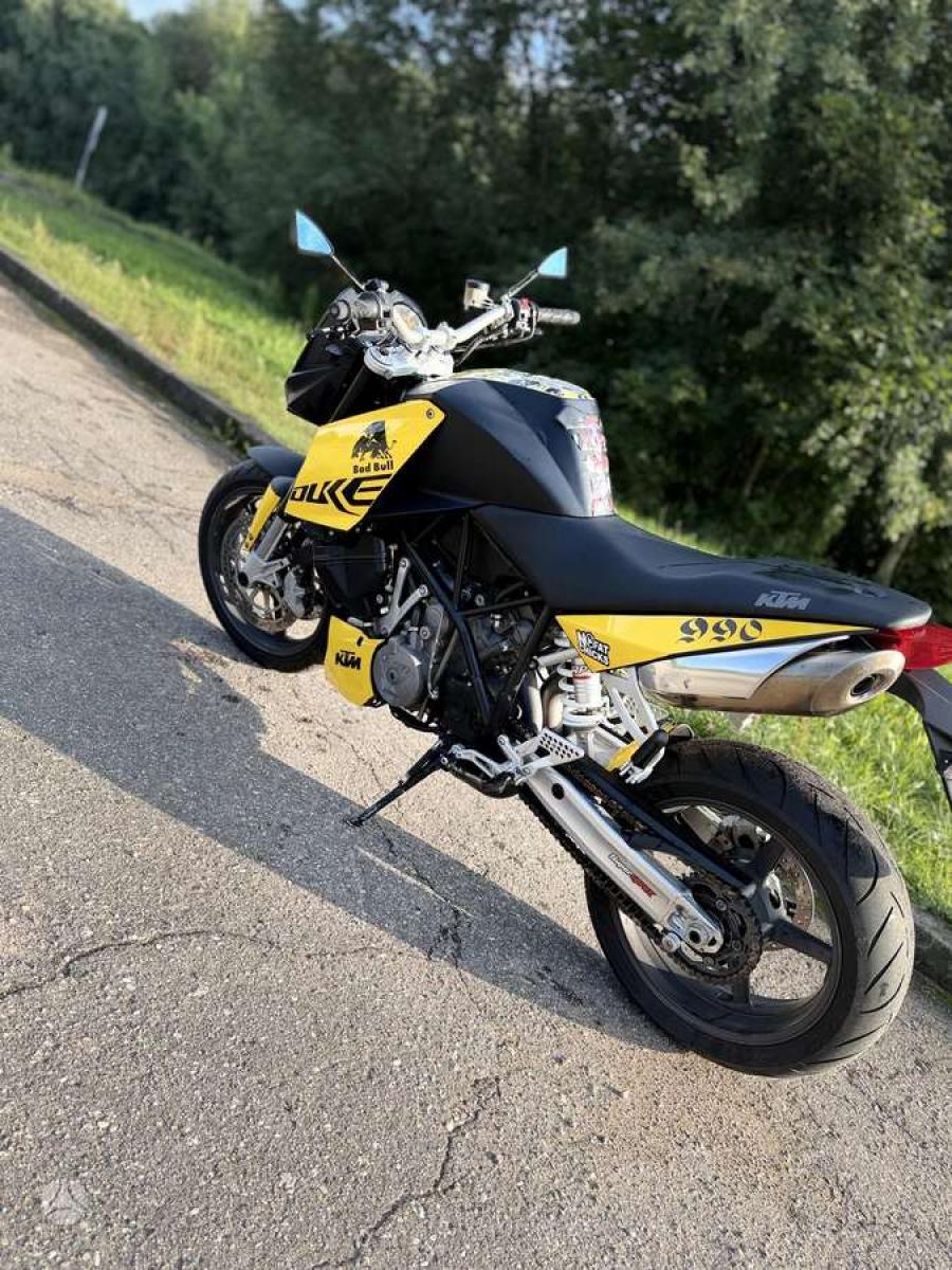 Yellow KTM Super Duke 2005 in Kaunas, with an engine capacity of 0.99 L and mileage of 41 thousand km for 2500 €, photo 7 on AUTOMOTO.COM.LV