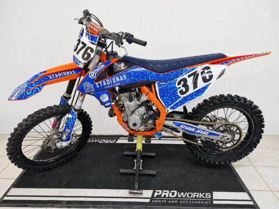 Orange KTM SX 2018 in Prienai, with an engine capacity of 0.35 L and mileage of 113 thousand km for 3400 €, photo 1 on AUTOMOTO.COM.LV