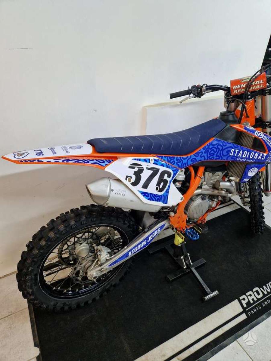 Orange KTM SX 2018 in Prienai, with an engine capacity of 0.35 L and mileage of 113 thousand km for 3400 €, photo 6 on AUTOMOTO.COM.LV