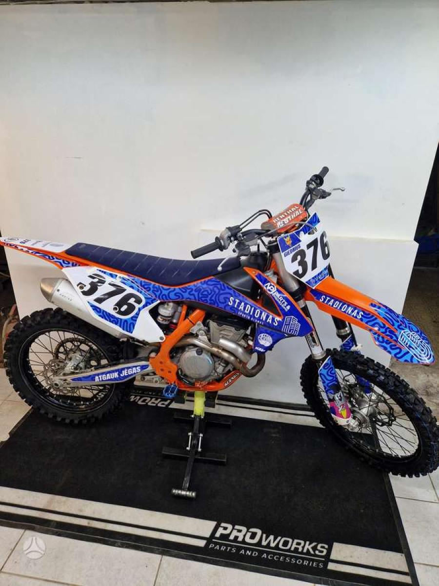Orange KTM SX 2018 in Prienai, with an engine capacity of 0.35 L and mileage of 113 thousand km for 3400 €, photo 8 on AUTOMOTO.COM.LV