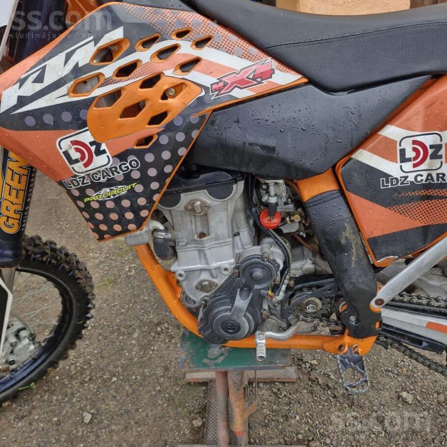 KTM SXF 450 2009 in Riga, with an engine capacity of 0.45 L and mileage of 0 thousand km for 1800 €, photo 4 on AUTOMOTO.COM.LV