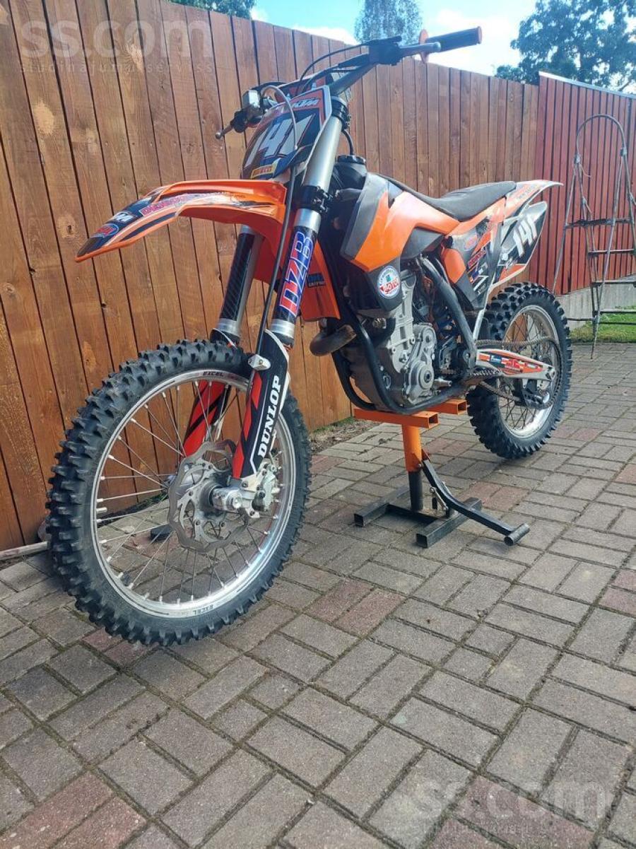 KTM SXF 2012 Liepāja, ar dzinēja tilpumu 0.45 L un nobraukumu 0 tūkst. km par 2500 €, foto 1 vietnē AUTOMOTO.COM.LV