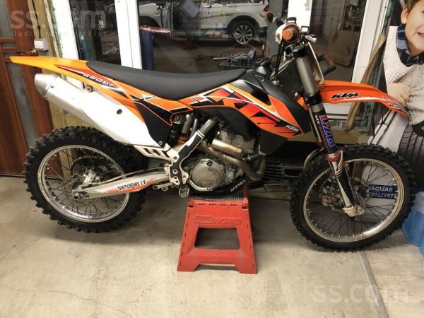 KTM SXF 2014 in Liepaja, with an engine capacity of 0.35 L and mileage of 0 thousand km for 2600 €, photo 1 on AUTOMOTO.COM.LV