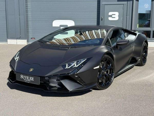 Ламборджини Хуракан 2024 в Таллин на AUTOMOTO.COM.LV Черный Ламборджини Хуракан 2024 в Таллин, объемом двигателя 5.20 л и пробегом 4 тыс. км за 324995 €, фото 3 на AUTOMOTO.COM.LV