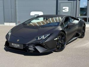 Black Lamborghini Huracan 2024 in Tallinn, with an engine capacity of 5.20 L and mileage of 4 thousand km for 324995 €, photo 3 on AUTOMOTO.COM.LV