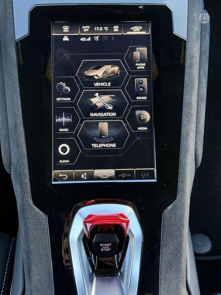 Black Lamborghini Huracan 2024 in Tallinn, with an engine capacity of 5.20 L and mileage of 4 thousand km for 324995 €, photo 18 on AUTOMOTO.COM.LV