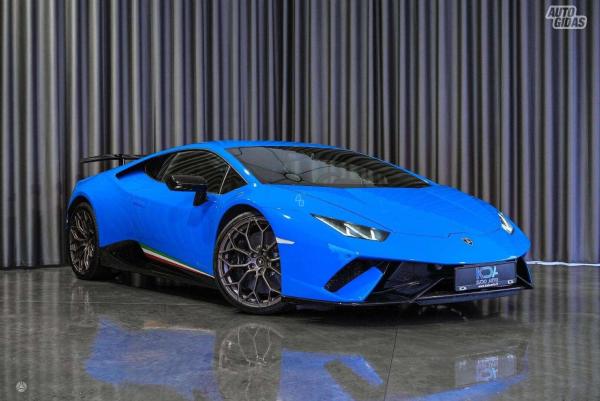 Zils Lamborghini Huracan 2018 Marijampole, ar dzinēja tilpumu 5.20 L un nobraukumu 124 tūkst. km par 209950 €, foto  vietnē AUTOMOTO.COM.LV