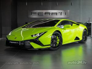 Green Lamborghini Huracan 2024 in Tallinn, with an engine capacity of 5.20 L and mileage of 4 thousand km for 330900 €, photo 1 on AUTOMOTO.COM.LV