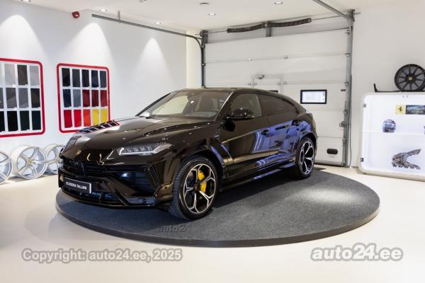 Black Lamborghini Urus 2023 in Tallinn, with an engine capacity of 4.00 L and mileage of 15 thousand km for 275000 €, photo 1 on AUTOMOTO.COM.LV