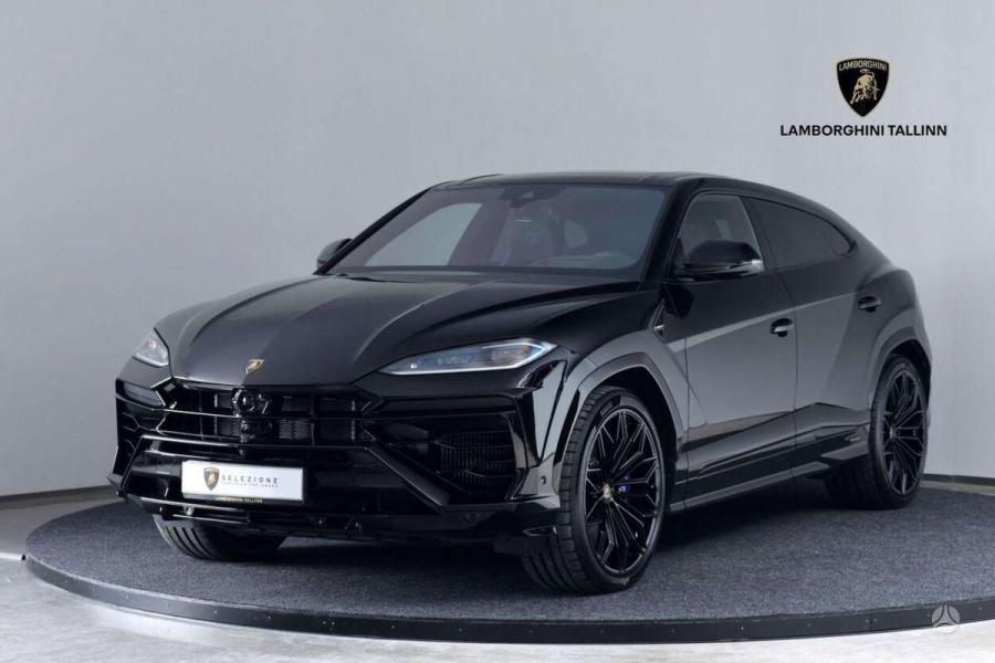 Melns Lamborghini Urus 2026 Tallina, ar dzinēja tilpumu 4.00 L un nobraukumu 4 tūkst. km par 329000 €, foto 1 vietnē AUTOMOTO.COM.LV