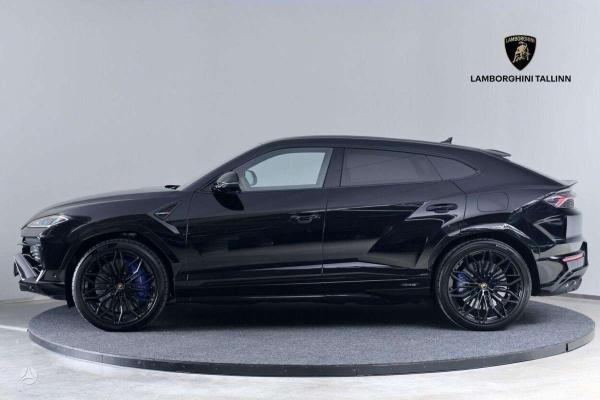 Black Lamborghini Urus 2026 in Tallinn, with an engine capacity of 4.00 L and mileage of 4 thousand km for 329000 €, photo 10 on AUTOMOTO.COM.LV