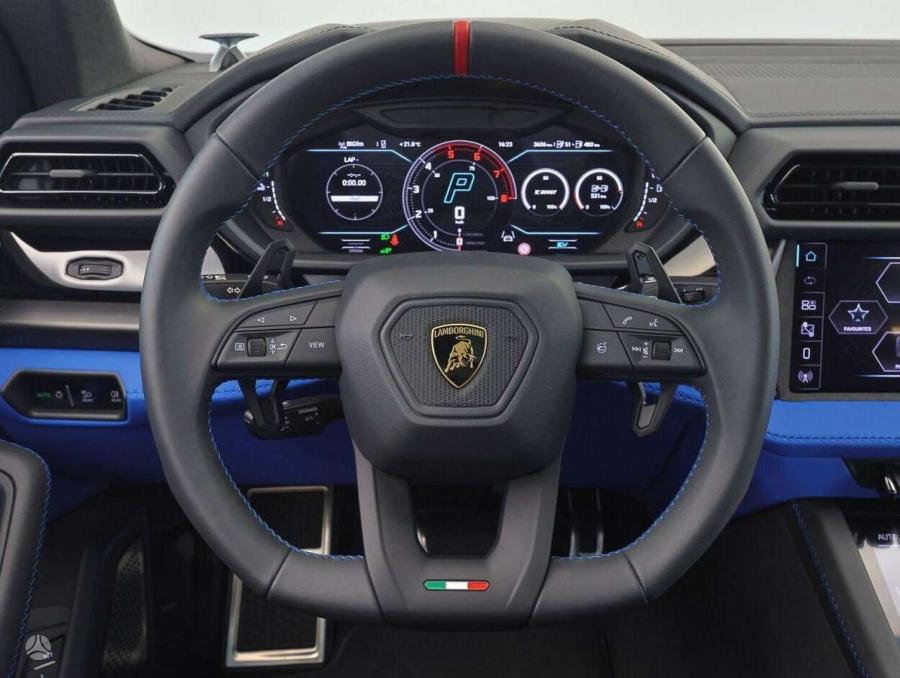 Melns Lamborghini Urus 2026 Tallina, ar dzinēja tilpumu 4.00 L un nobraukumu 4 tūkst. km par 329000 €, foto 15 vietnē AUTOMOTO.COM.LV