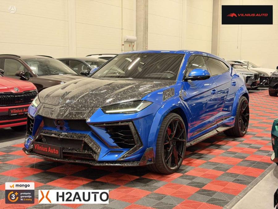 Zils Lamborghini Urus 2019 Viļņa, ar dzinēja tilpumu 4.00 L un nobraukumu 121 tūkst. km par 225000 €, foto 1 vietnē AUTOMOTO.COM.LV