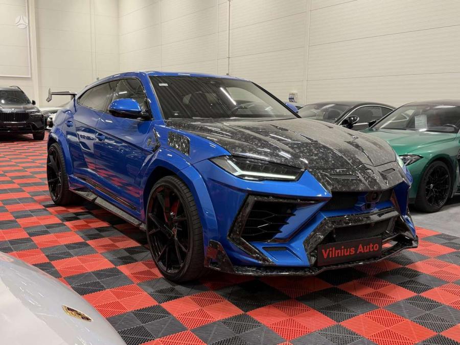 Zils Lamborghini Urus 2019 Viļņa, ar dzinēja tilpumu 4.00 L un nobraukumu 121 tūkst. km par 225000 €, foto 4 vietnē AUTOMOTO.COM.LV
