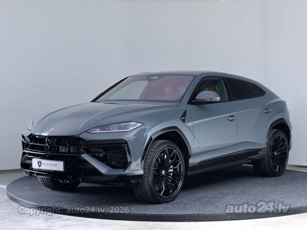 Grey Lamborghini Urus 2026 in Tallinn, with an engine capacity of 4.00 L and mileage of 0 thousand km for 345960 €, photo 1 on AUTOMOTO.COM.LV