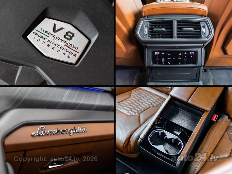 Grey Lamborghini Urus 2021 in Tallinn, with an engine capacity of 4.00 L and mileage of 24 thousand km for 244900 €, photo 16 on AUTOMOTO.COM.LV