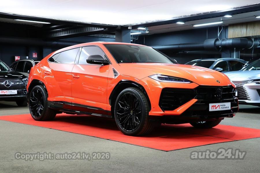 Orange Lamborghini Urus 2026 in Tallinn, with an engine capacity of 4.00 L and mileage of 38 thousand km for 375000 €, photo 1 on AUTOMOTO.COM.LV