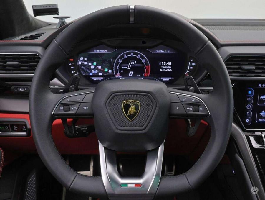 Oranžs Lamborghini Urus 2025 Tallina, ar dzinēja tilpumu 4.00 L un nobraukumu 6 tūkst. km par 330000 €, foto 13 vietnē AUTOMOTO.COM.LV