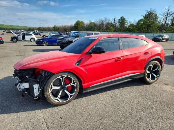 Sarkans Lamborghini Urus 2019 Kauņa, ar dzinēja tilpumu 4.00 L un nobraukumu 55 tūkst. km par 94900 €, foto 1 vietnē AUTOMOTO.COM.LV