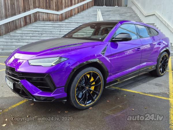 Violets Lamborghini Urus 2024 Tallina, ar dzinēja tilpumu 4.00 L un nobraukumu 7 tūkst. km par 289000 €, foto 1 vietnē AUTOMOTO.COM.LV