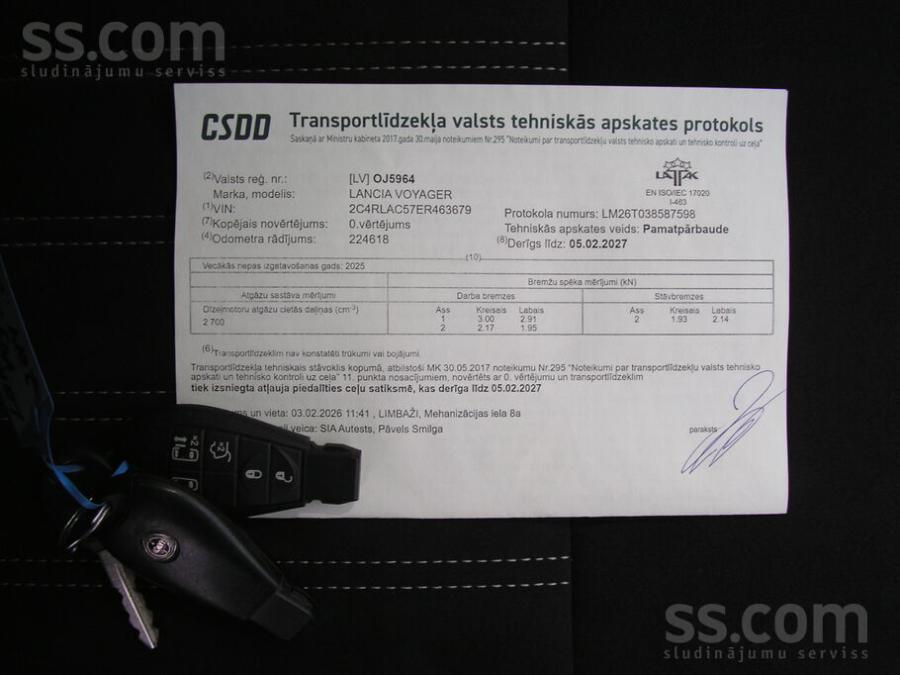 Черный Лянча Voyager 2014 в Рига, объемом двигателя 2.80 л и пробегом 0 тыс. км за 9650 €, фото 30 на AUTOMOTO.COM.LV