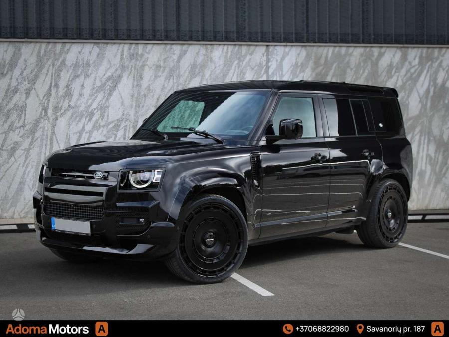 Melns Land Rover Defender 2023 Kauņa, ar dzinēja tilpumu 3.00 L un nobraukumu 104 tūkst. km par 59000 €, foto 3 vietnē AUTOMOTO.COM.LV