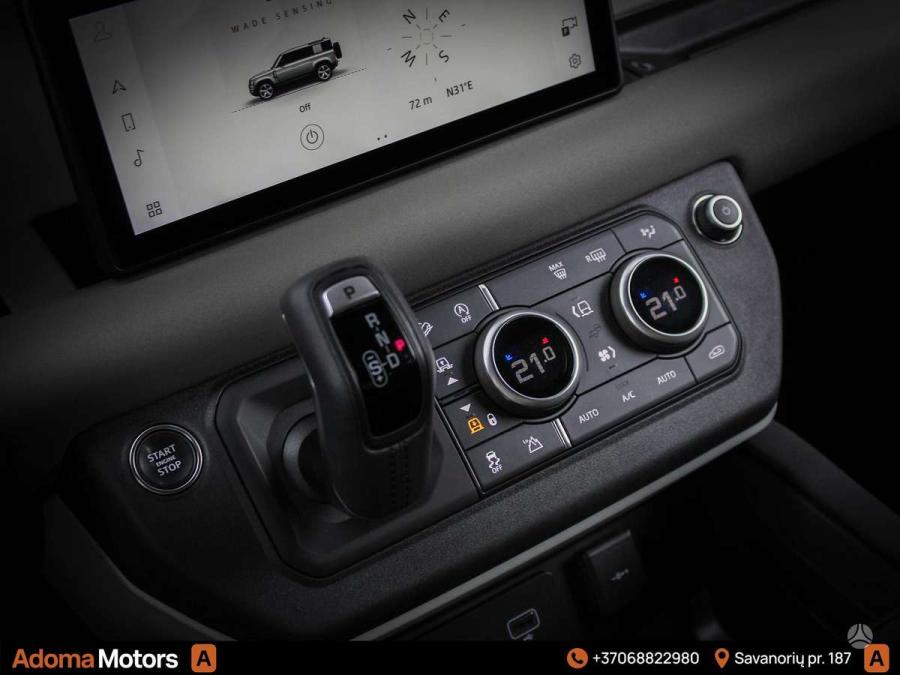 Melns Land Rover Defender 2023 Kauņa, ar dzinēja tilpumu 3.00 L un nobraukumu 104 tūkst. km par 59000 €, foto 20 vietnē AUTOMOTO.COM.LV