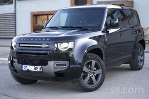 Black Land Rover Defender 2024 in Riga, with an engine capacity of 3.00 L and mileage of 16 thousand km for 77900 €, photo 2 on AUTOMOTO.COM.LV