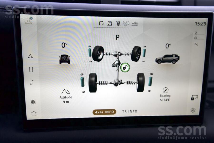 Black Land Rover Defender 2024 in Riga, with an engine capacity of 3.00 L and mileage of 16 thousand km for 77900 €, photo 29 on AUTOMOTO.COM.LV