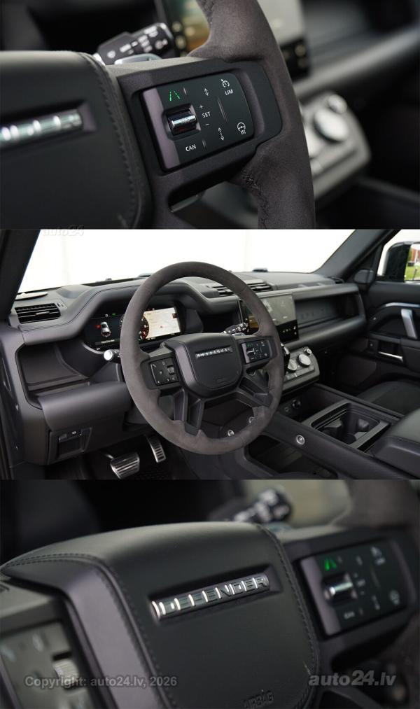 Grey Land Rover Defender 2023 in Tallinn, with an engine capacity of 5.00 L and mileage of 65 thousand km for 89900 €, photo 8 on AUTOMOTO.COM.LV