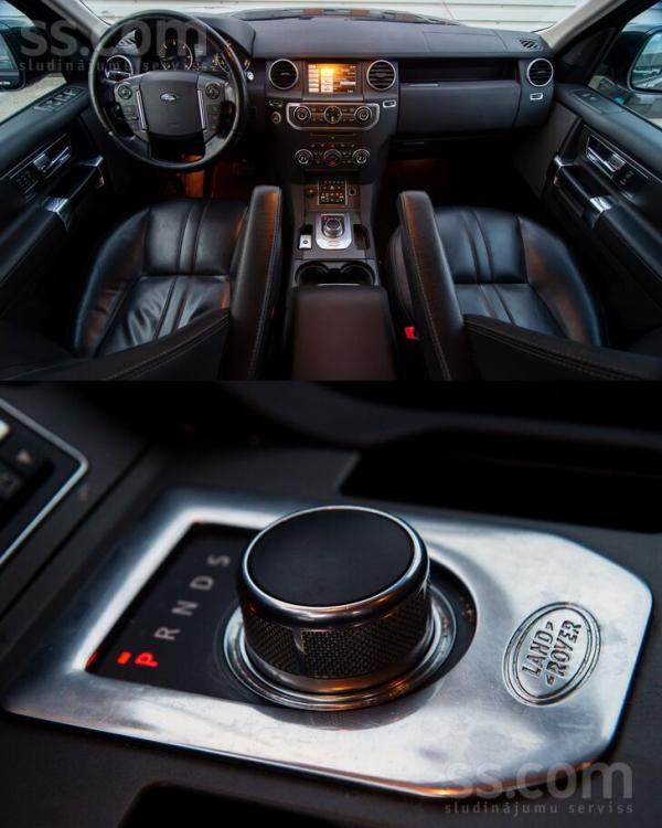 Land Rover Discovery 2015 in Riga on AUTOMOTO.COM.LV Black Land Rover Discovery 2015 in Riga, with an engine capacity of 3.00 L and mileage of 160 thousand km for 16500 €, photo 5 on AUTOMOTO.COM.LV