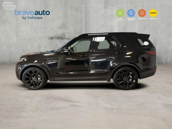 Black Land Rover Discovery 2021 in Vilnius, with an engine capacity of 3.00 L and mileage of 75 thousand km for 38000 €, photo 2 on AUTOMOTO.COM.LV