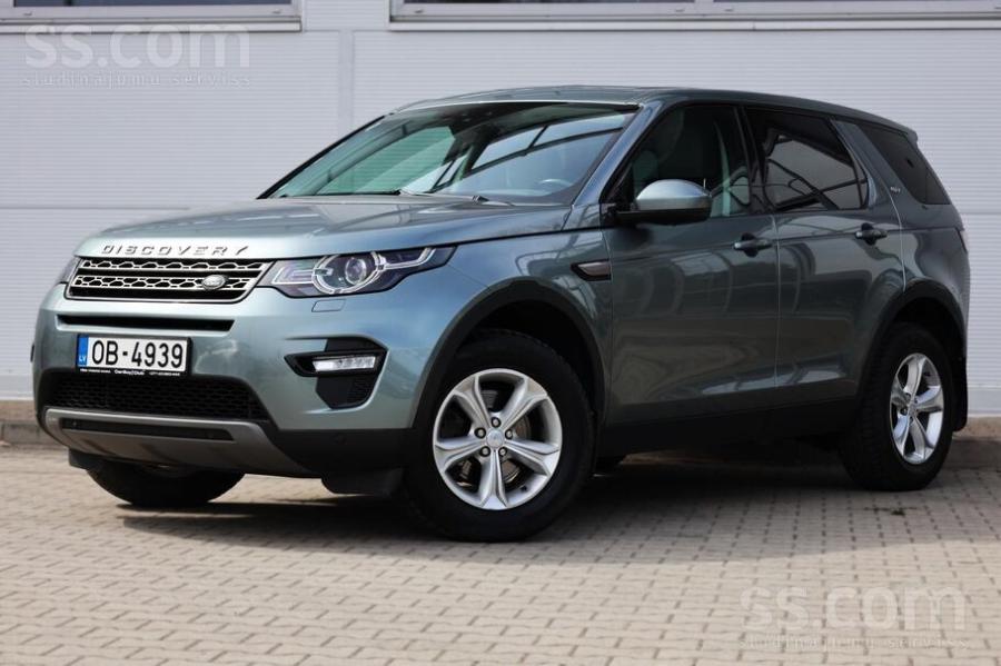 Pelēks Land Rover Discovery 2016 Rīga, ar dzinēja tilpumu 2.00 L un nobraukumu 92 tūkst. km par 12995 €, foto 1 vietnē AUTOMOTO.COM.LV