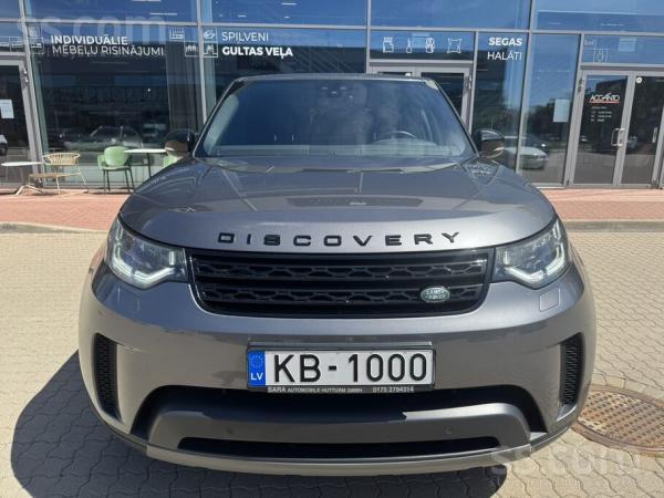 Pelēks Land Rover Discovery 2018 Rīga, ar dzinēja tilpumu 3.00 L un nobraukumu 143 tūkst. km par 23900 €, foto 1 vietnē AUTOMOTO.COM.LV