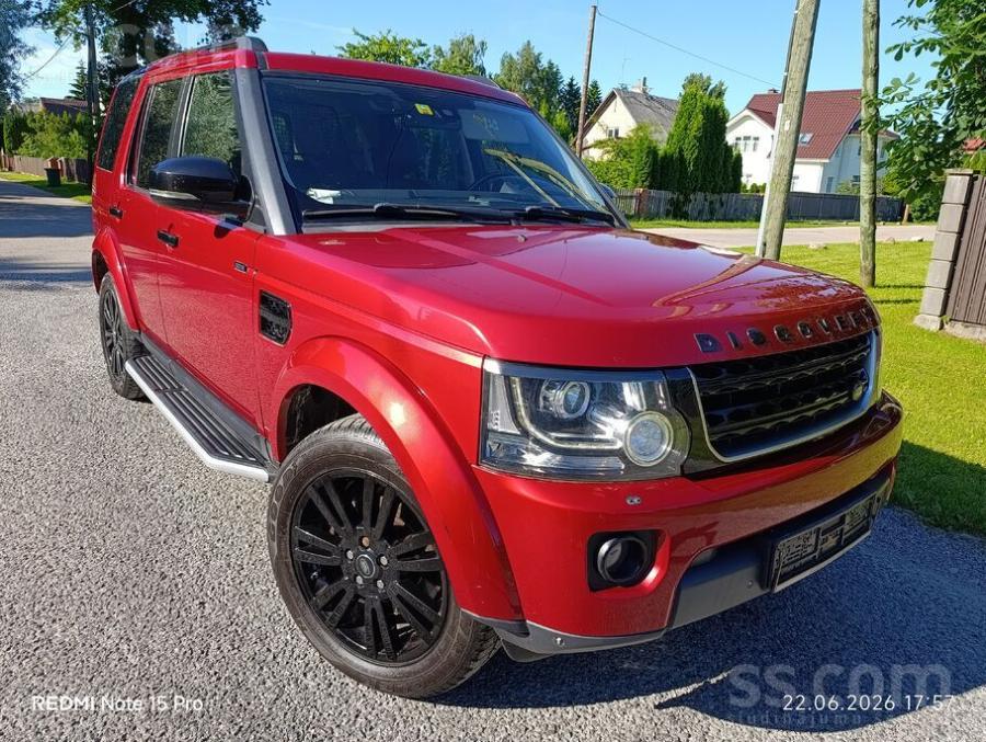 Sarkans Land Rover Discovery 2015 Rīga, ar dzinēja tilpumu 3.00 L un nobraukumu 193 tūkst. km par 12999 €, foto 6 vietnē AUTOMOTO.COM.LV