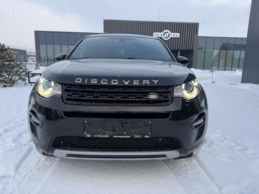 Melns Land Rover Discovery Sport 2015 Šauļi, ar dzinēja tilpumu 2.18 L un nobraukumu 185 tūkst. km par 12500 €, foto 5 vietnē AUTOMOTO.COM.LV
