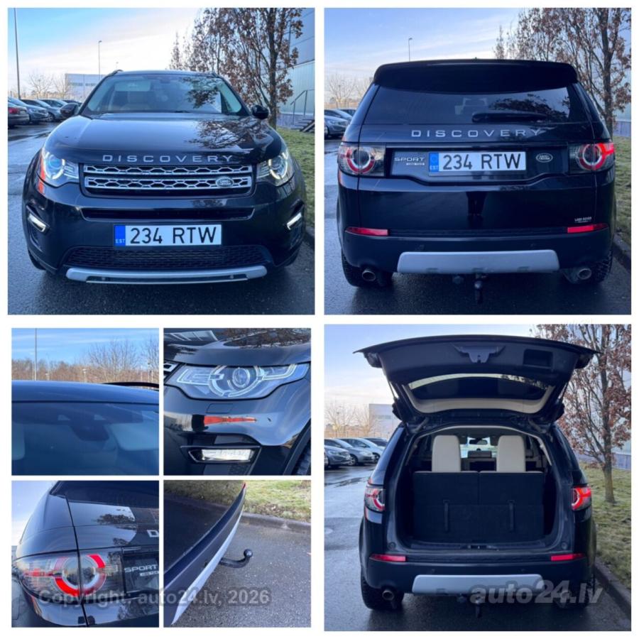 Черный Ленд Ровер Discovery Sport 2015 в Таллин, объемом двигателя 2.20 л и пробегом 265 тыс. км за 10950 €, фото 7 на AUTOMOTO.COM.LV