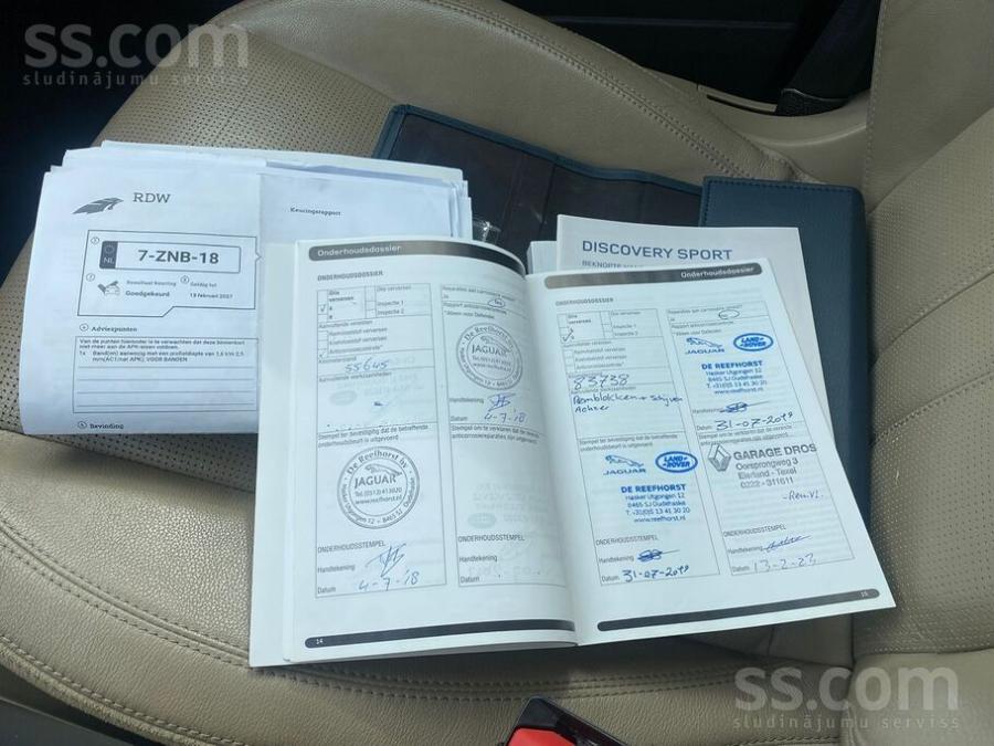 Черный Ленд Ровер Discovery Sport 2015 в Рига, объемом двигателя 2.20 л и пробегом 178 тыс. км за 12750 €, фото 28 на AUTOMOTO.COM.LV