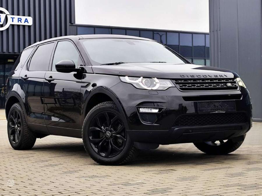 Black Land Rover Discovery Sport 2016 in Siauliai, with an engine capacity of 2.00 L and mileage of 186 thousand km for 12350 €, photo 1 on AUTOMOTO.COM.LV