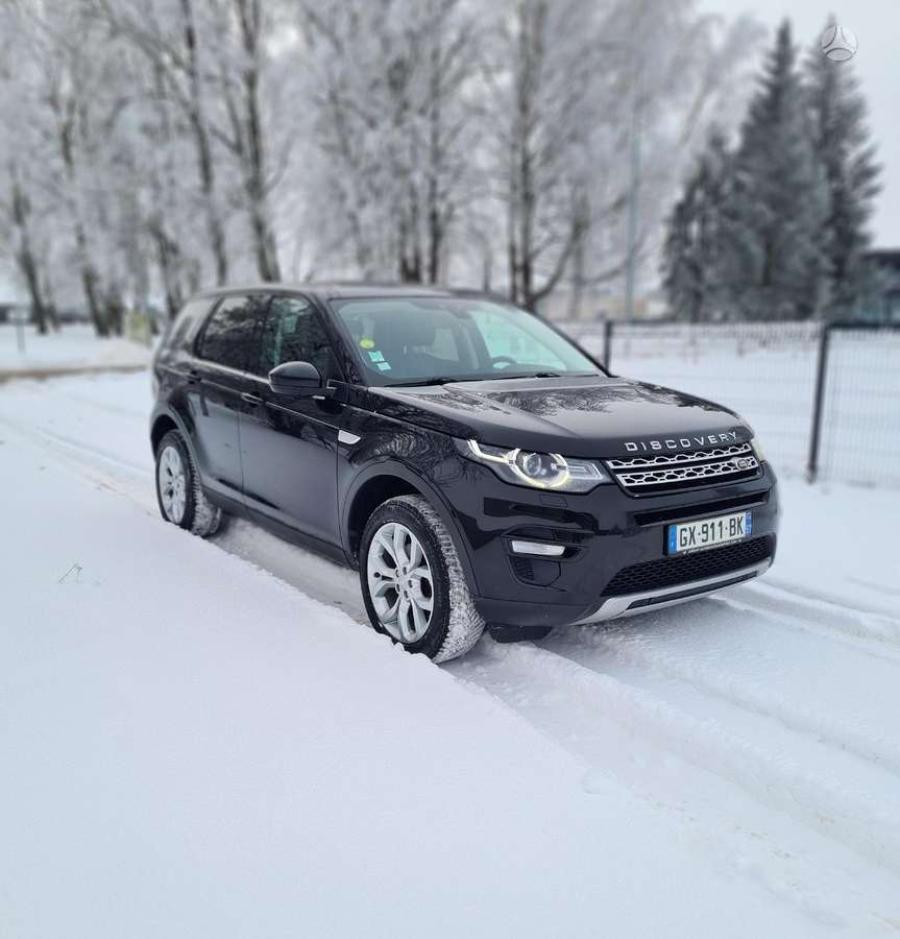 Черный Ленд Ровер Discovery Sport 2016 в Таураге, объемом двигателя 2.00 л и пробегом 167 тыс. км за 9300 €, фото 9 на AUTOMOTO.COM.LV