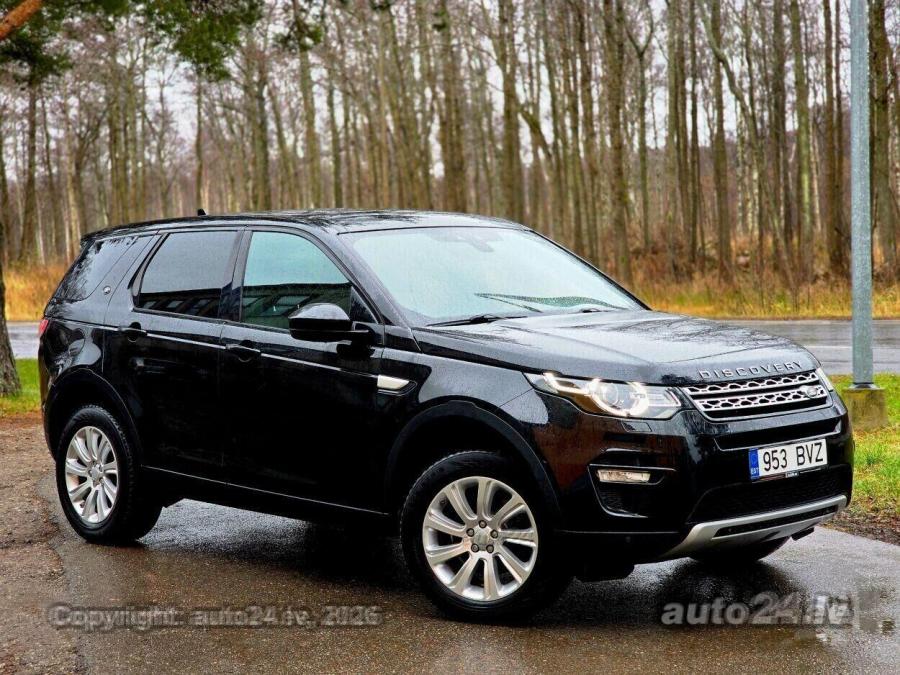 Black Land Rover Discovery Sport 2016 in Tallinn, with an engine capacity of 2.00 L and mileage of 129 thousand km for 11990 €, photo 1 on AUTOMOTO.COM.LV