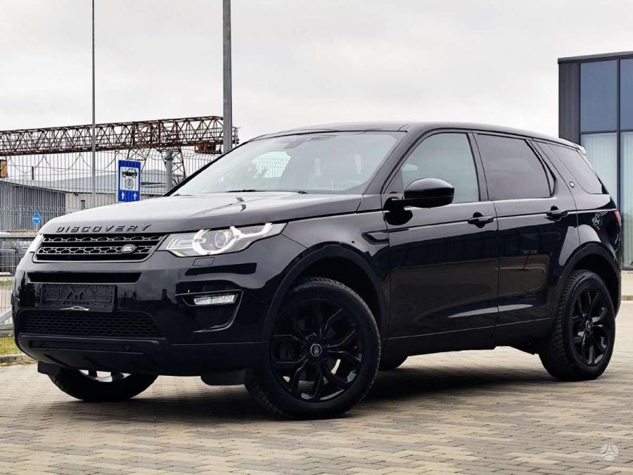 Черный Ленд Ровер Discovery Sport 2016 в Шяуляй, объемом двигателя 2.00 л и пробегом 186 тыс. км за 11950 €, фото 1 на AUTOMOTO.COM.LV