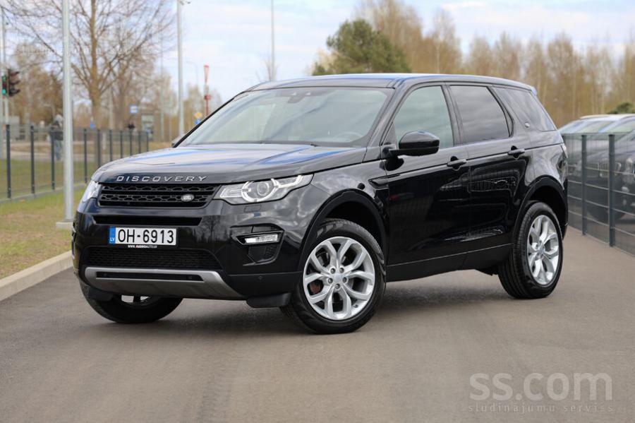 Black Land Rover Discovery Sport 2016 in Jelgava, with an engine capacity of 2.20 L and mileage of 0 thousand km for 12500 €, photo 1 on AUTOMOTO.COM.LV