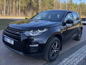 Black Land Rover Discovery Sport 2016 in Riga, with an engine capacity of 2.00 L and mileage of 319 thousand km for 10000 €, photo  on AUTOMOTO.COM.LV