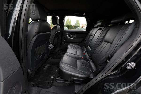 Melns Land Rover Discovery Sport 2016 Jelgava, ar dzinēja tilpumu 2.20 L un nobraukumu 0 tūkst. km par 11990 €, foto 9 vietnē AUTOMOTO.COM.LV