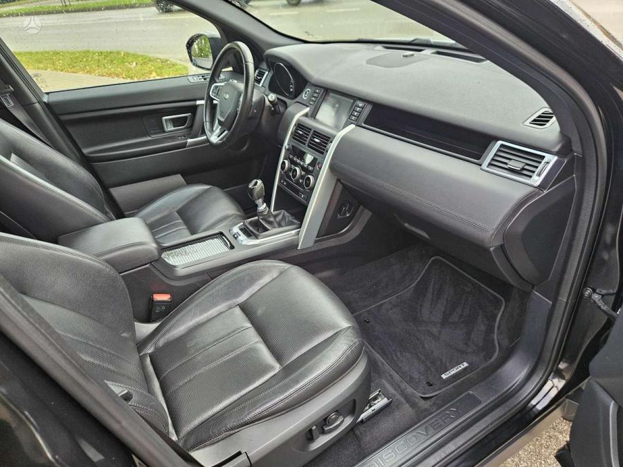Черный Ленд Ровер Discovery Sport 2016 в Шяуляй, объемом двигателя 2.00 л и пробегом 91 тыс. км за 9450 €, фото 15 на AUTOMOTO.COM.LV
