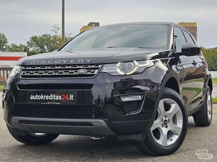 Melns Land Rover Discovery Sport 2016 Šauļi, ar dzinēja tilpumu 2.00 L un nobraukumu 91 tūkst. km par 9450 €, foto 1 vietnē AUTOMOTO.COM.LV